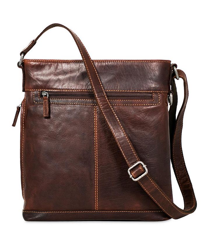 Jack Georges Voyager Leather Crossbody Bag - Macy's