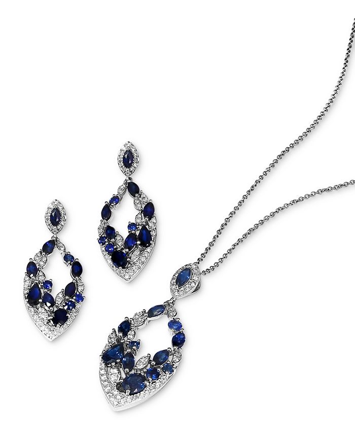 EFFY Collection EFFY® Sapphire (2-1/6 ct. t.w.) & Diamond (1/3 ct. t.w ...