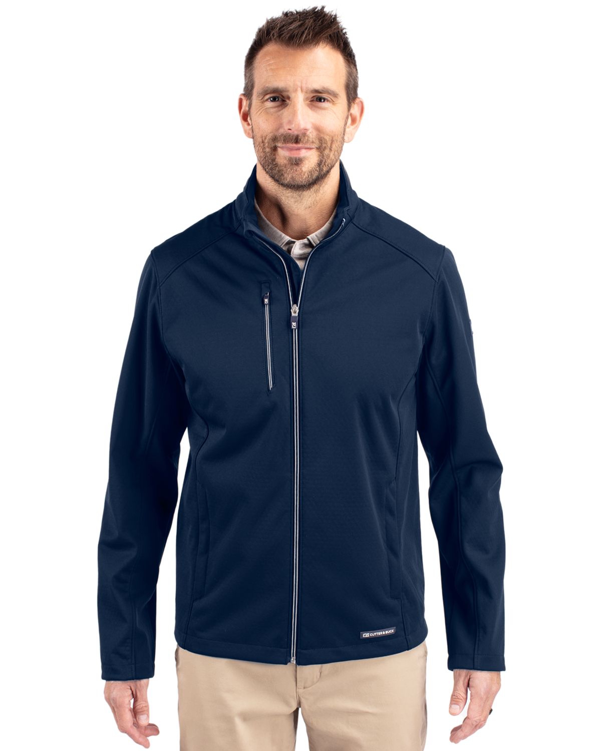 Click here for Cutter & Buck Mens Evoke Softshell Recycled Full Z... prices