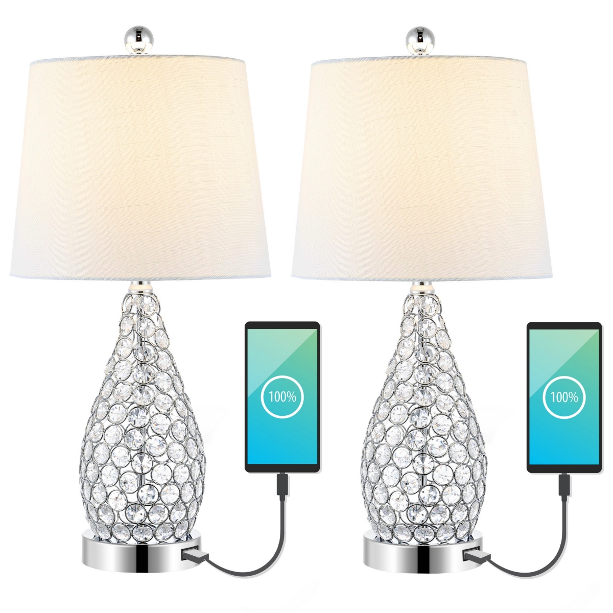 Click here for Lily Midcentury Modern Iron Led Table Lamp with Us... prices