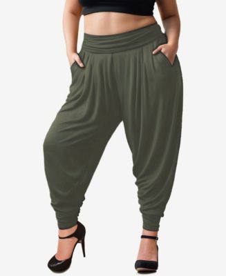 White Mark Plus Size Harem Pants - Macy's