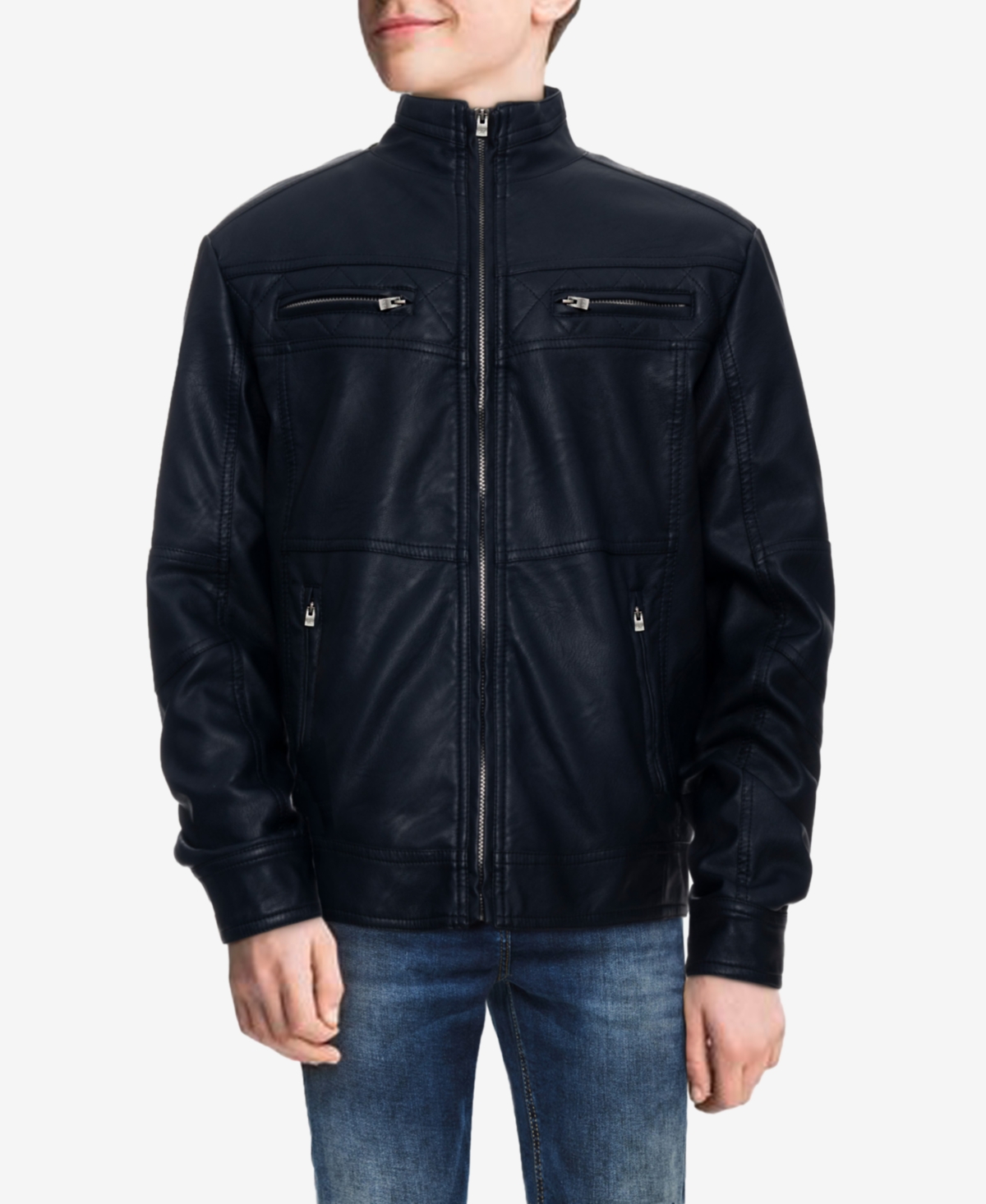 Click here for Xray Boys Pu Jacket With Lining - Navy prices