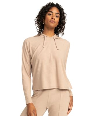 Roxy Juniors' Hang Five Ribbed Hoodie - Macy's
