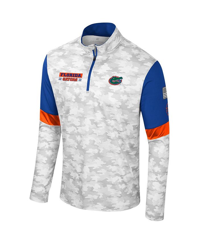 Colosseum Men's Camo Florida Gators OHT Military-Inspired Appreciation Tomahawk Quarter-Zip ...