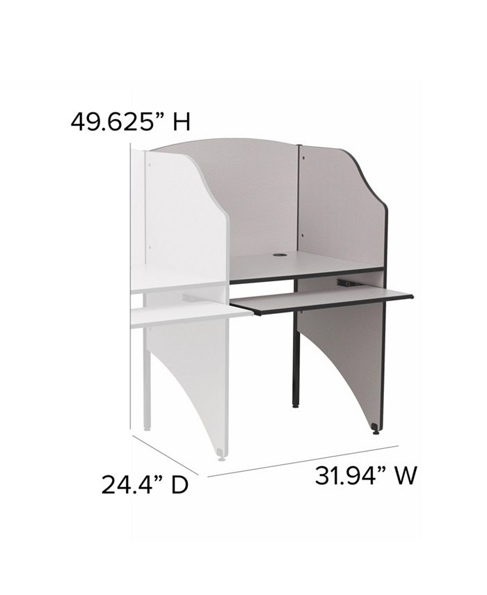 EMMA+OLIVER Add-On Study Carrel Home School Furniture Desk - Macy's