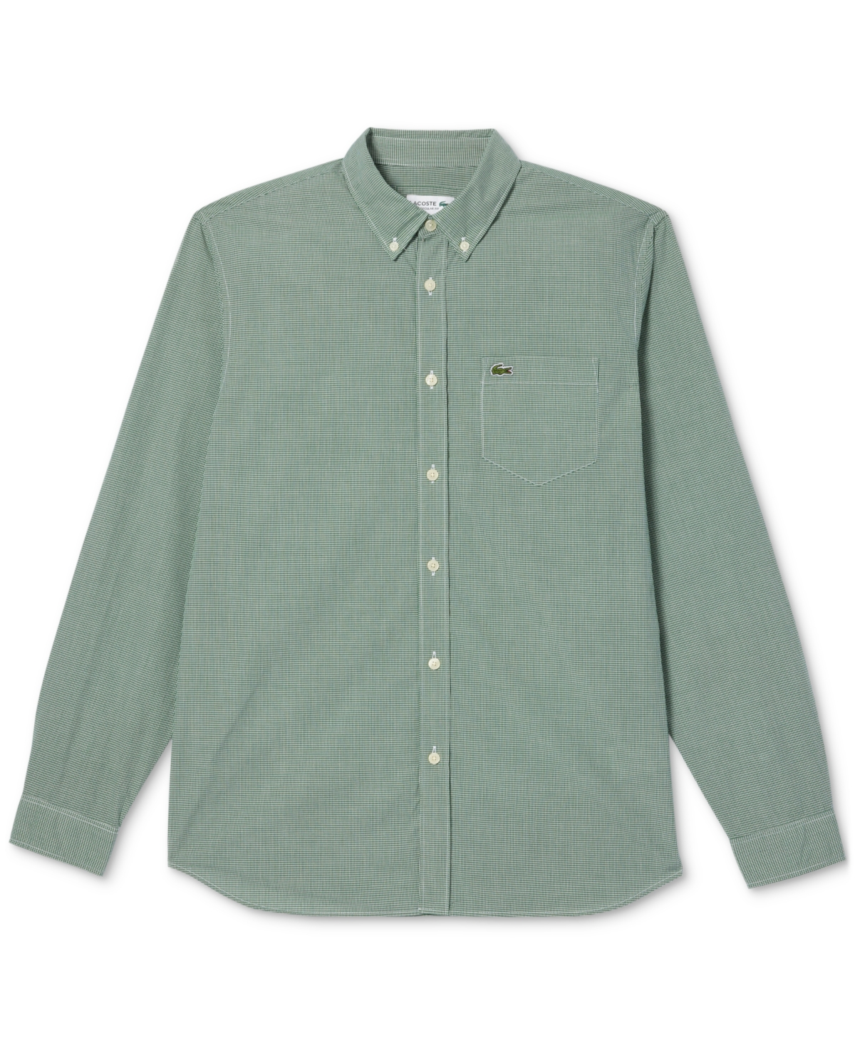 Click here for Lacoste Mens Regular-Fit Gingham Check Button-Down... prices