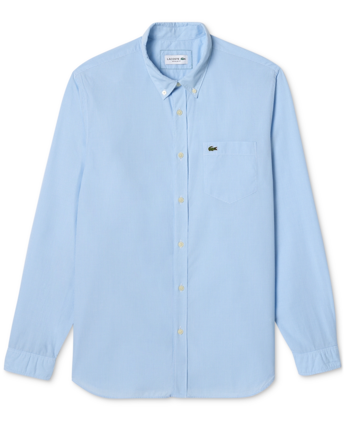 Click here for Lacoste Mens Regular-Fit Gingham Check Button-Down... prices