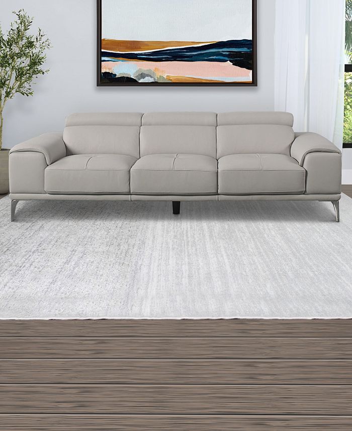 Abbyson Living Quinton 93" Leather Sofa - Macy's