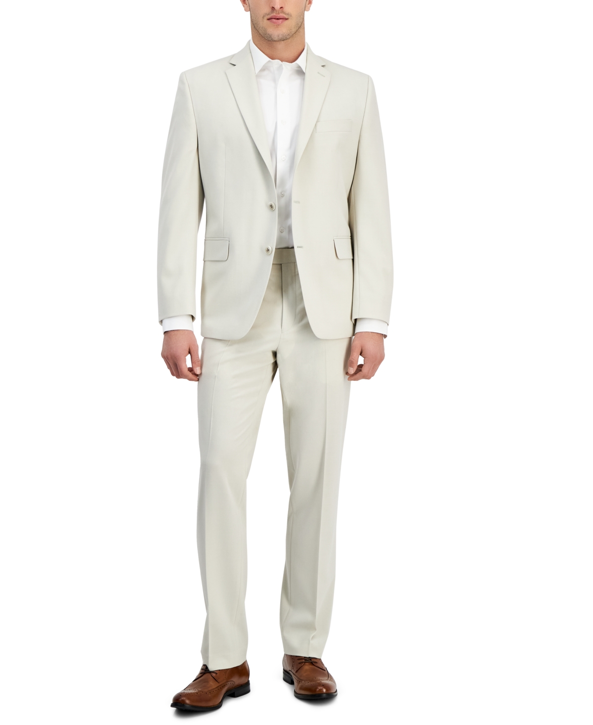 Click here for Perry Ellis Mens Modern-Fit Solid Nested Suit - St... prices