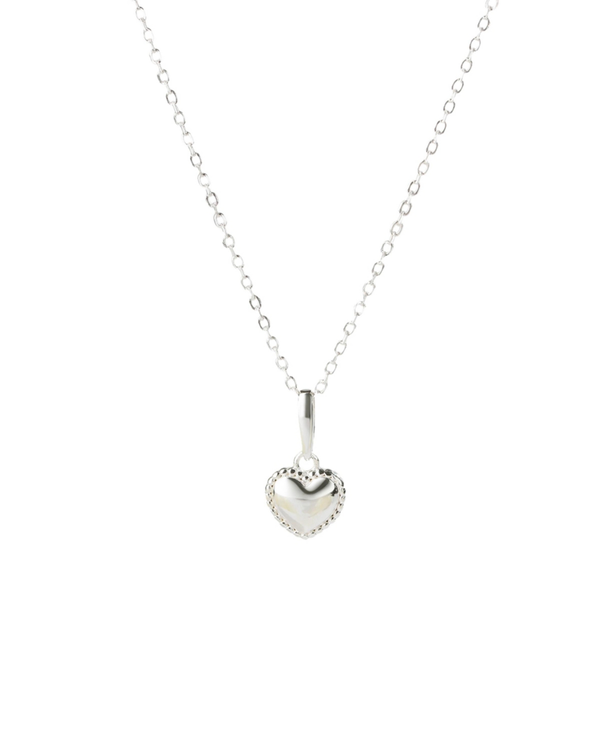 Click here for Dainty Sterling Silver Heart Pendant Necklace - Si... prices