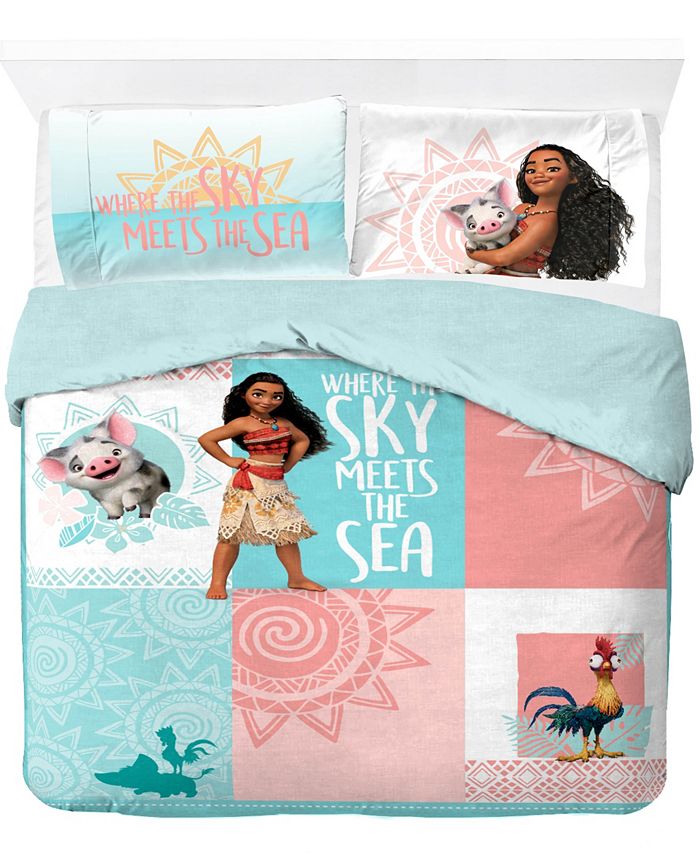 Disney Moana Sky Sea 7 Piece Comforter Set, Queen - Macy's