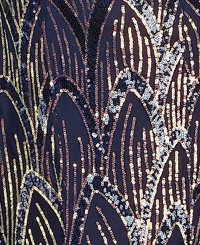 Say Yes Juniors' Sequin-Pattern Mesh Mermaid Gown, Created for Macy's ...