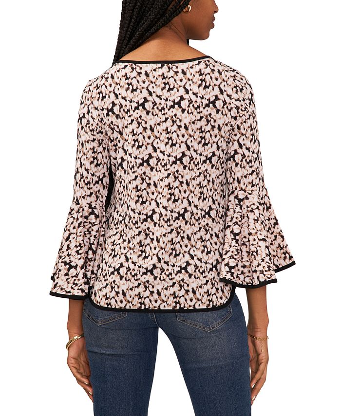 Sam & Jess Women's Bell-Sleeve Top - Macy's