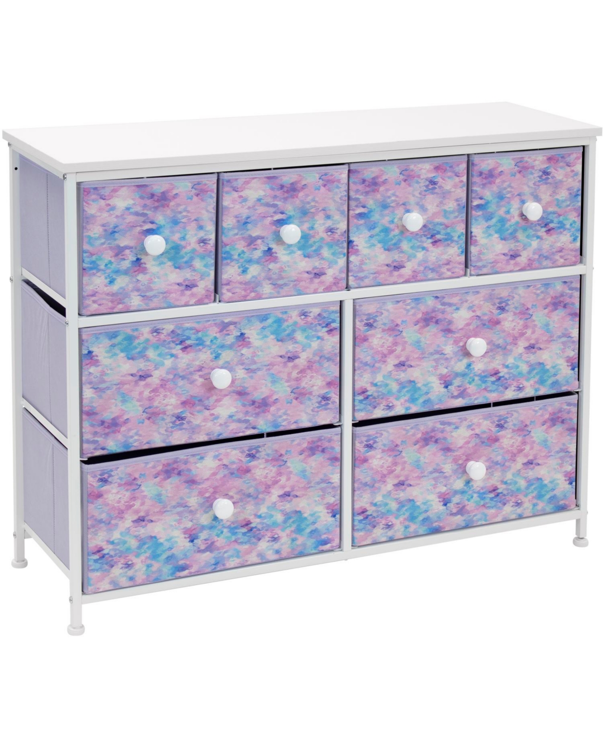 Click here for Sorbus Chest Dresser with 8 Drawers - Tie dye purp... prices