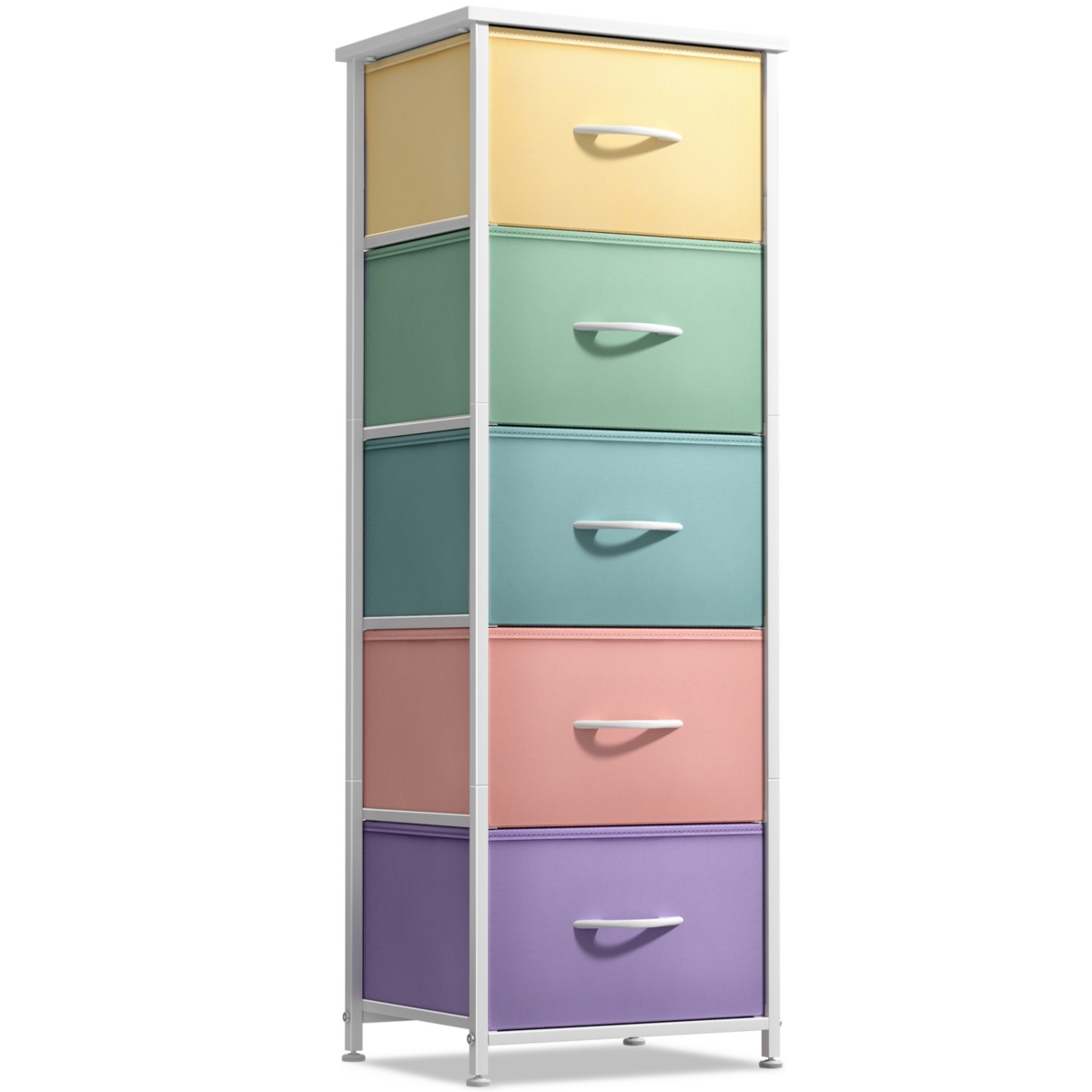 Click here for Sorbus Narrow 5 Drawers Nightstand with Steel Fram... prices
