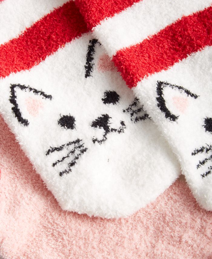 Charter Club Women's 2-Pack Fuzzy Butter Socks - Macy's