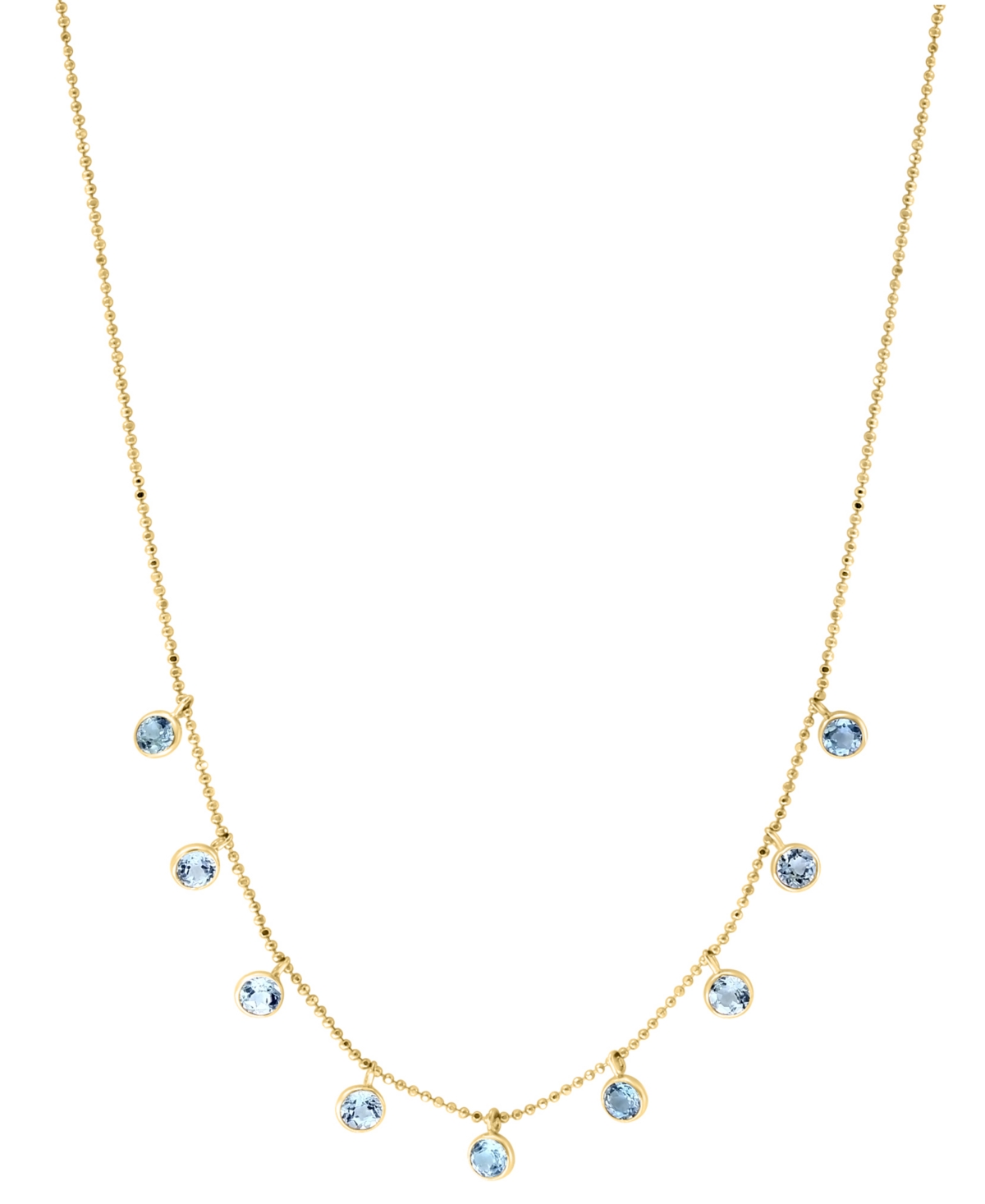 Click here for Effy Sky Blue Topaz Dangle Collar Necklace (2-5/8... prices