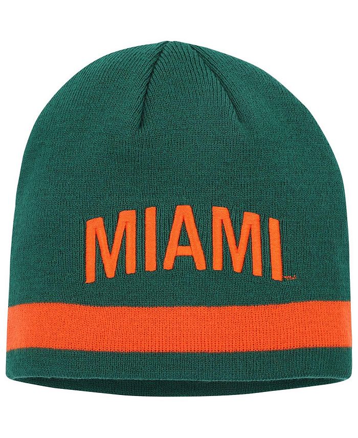 adidas Men's Green Miami Hurricanes Wordmark Beanie - Macy's
