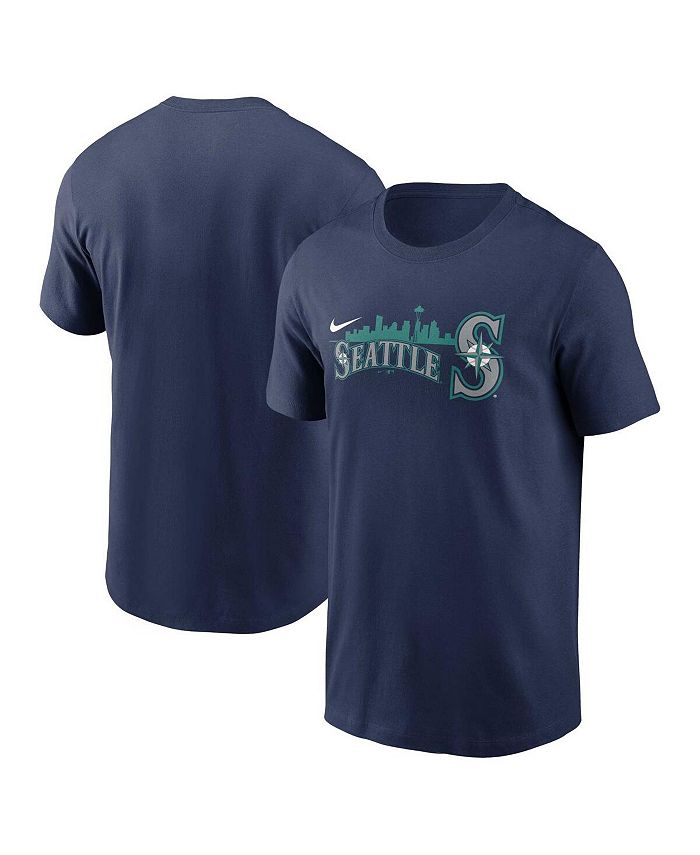 Nike Men's Navy Seattle Mariners Local Team Skyline T-shirt - Macy's