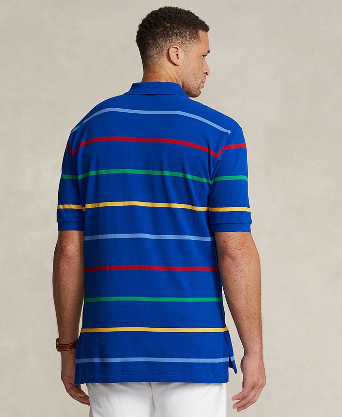 Polo Ralph Lauren Men's Big & Tall Striped Polo Shirt - Macy's