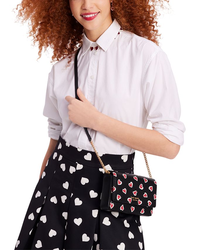 kate spade new york Morgan Stencil Hearts Embossed Printed Saffiano ...