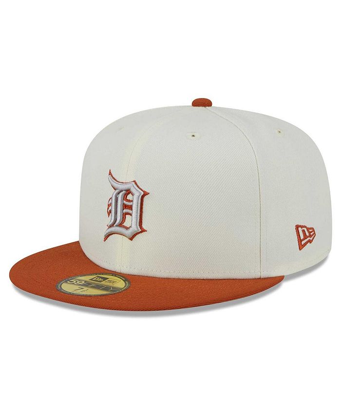 New Era Men's Cream, Orange Detroit Tigers 59FIFTY Fitted Hat - Macy's
