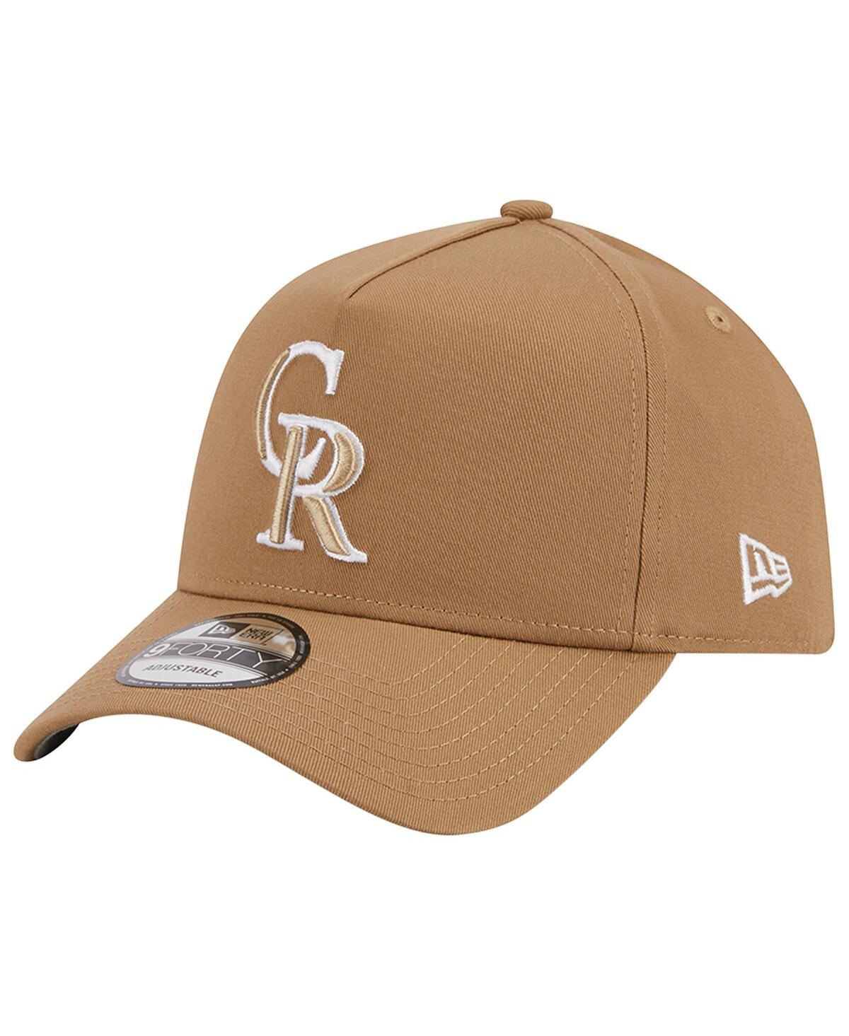 Click here for Mens New Era Khaki Colorado Rockies A-Frame 9FORTY... prices