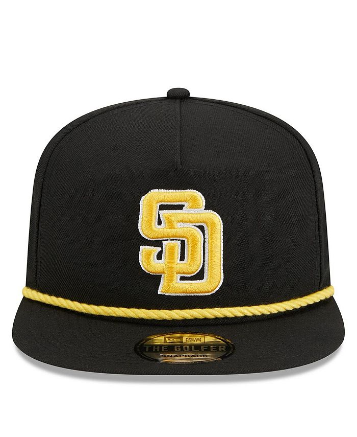 New Era Men's Black San Diego Padres Branch Golfer Snapback Hat - Macy's