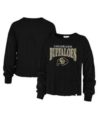 Women's '47 Brand Black Colorado Buffaloes Dover II Parkway Cropped ...