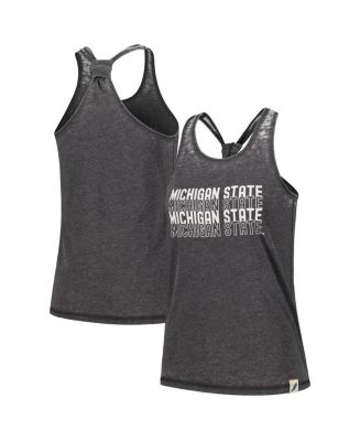 Women's League Collegiate Wear Black Michigan State Spartans Stacked ...
