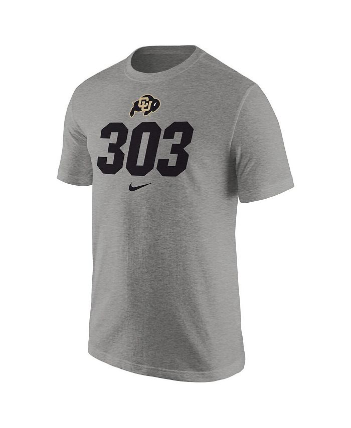 Nike Men's Heather Gray Colorado Buffaloes 303 T-shirt - Macy's