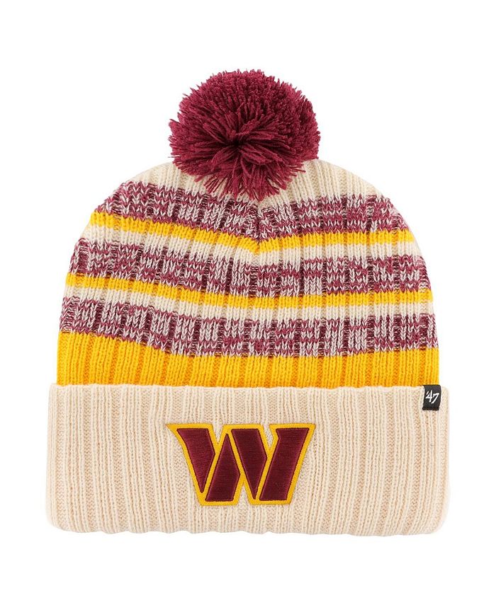 '47 Brand Men's Natural Washington Commanders Tavern Cuffed Knit Hat ...
