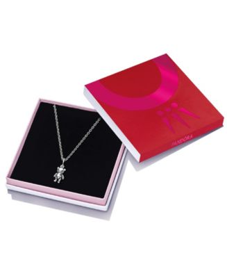 Pandora Teddy Bear Charm and Sterling Silver Necklace Gift Set - Macy's