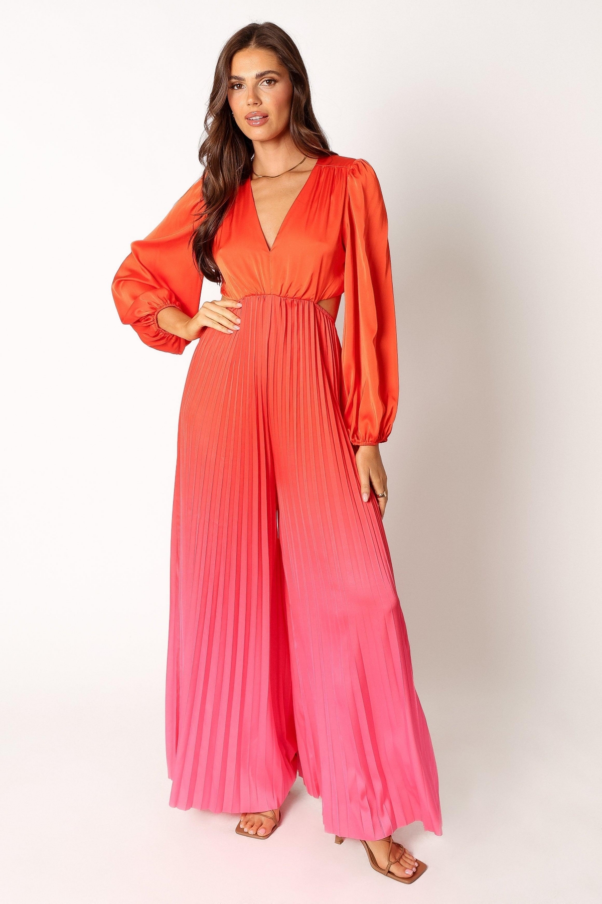 Click here for Petal and Pup Womens Krista Gradient Jumpsuit - Re... prices