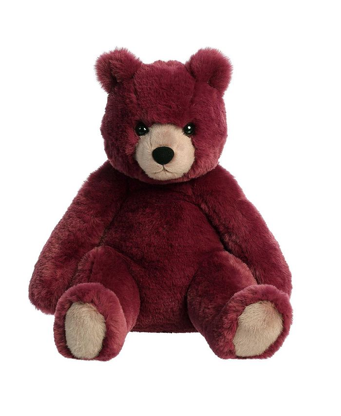 Aurora Large Humphrey Bear Snuggly Plush Toy Burgundy 12" - Macy's