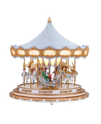 90th Anniversary Collection Animated Musical Crystal Carousel - Macy's