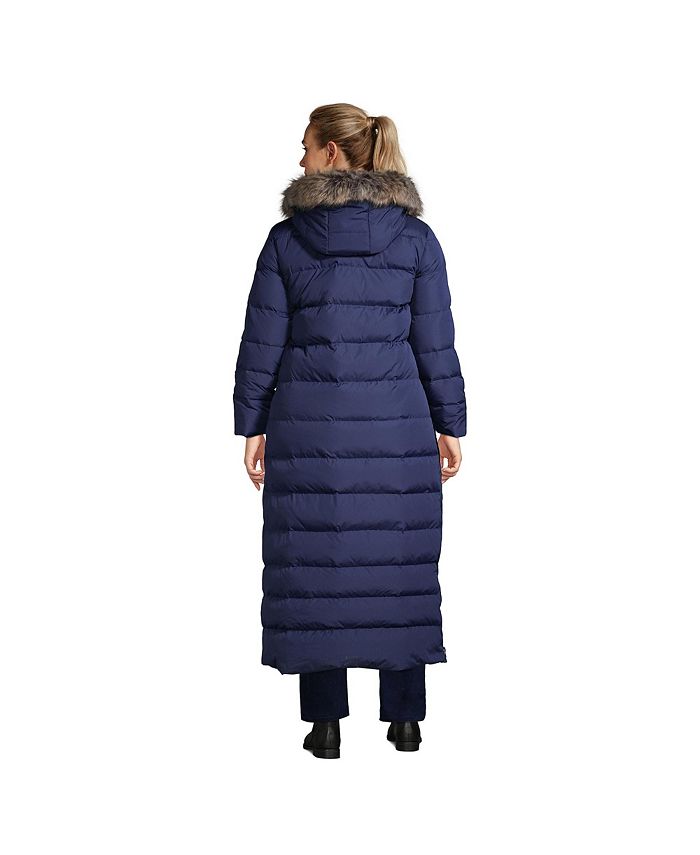 Lands' End Women's Plus Size Down Maxi Winter Coat - Macy's