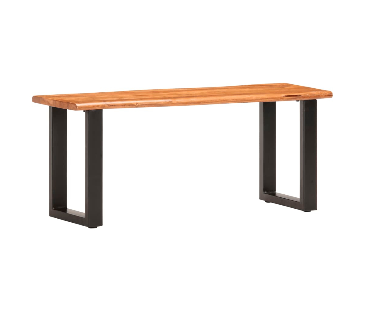 Click here for Live Edge Bench 43.3 Solid Acacia Wood and Steel -... prices