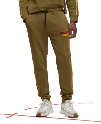 BOSS by Hugo Boss Men's Boss NBA Flock-Print Logo Tracksuit Bottoms ...