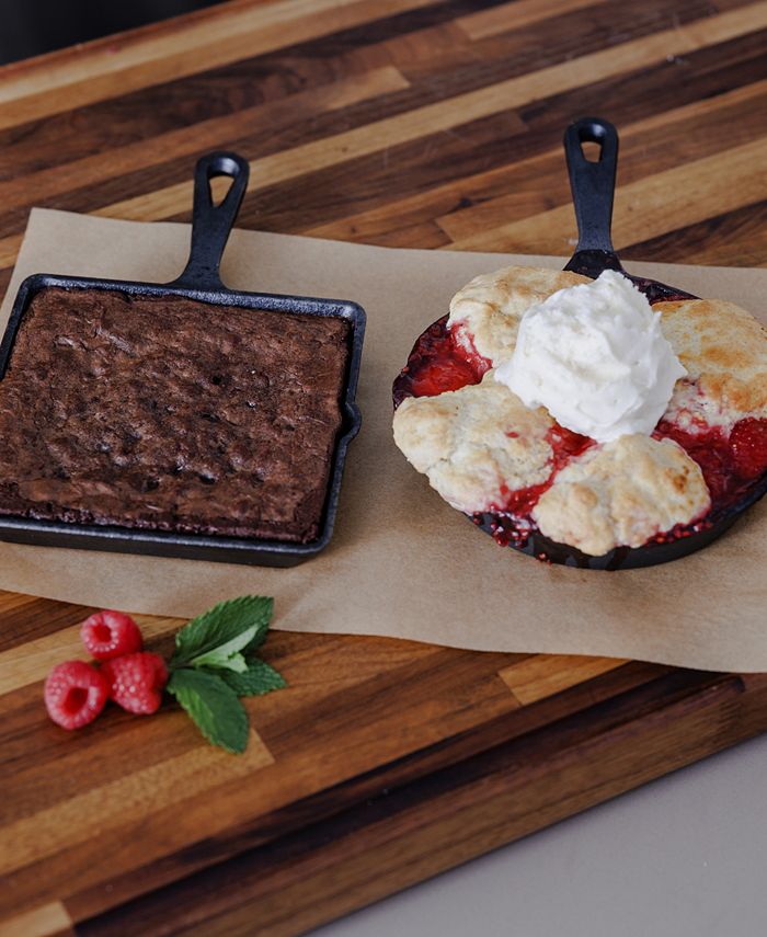 Sedona Kitchen Cast Iron 2-Pc. Mini Skillet & Griddle Set - Macy's