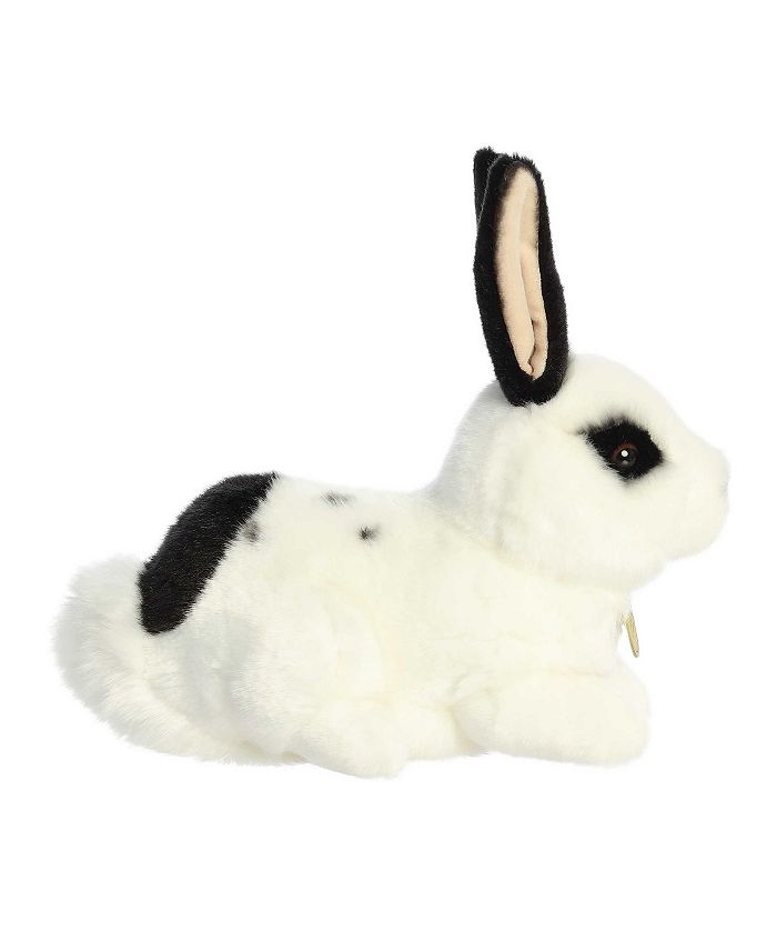 Aurora Medium Rex Rabbit Miyoni Realistic Plush Toy Black And White 11 ...