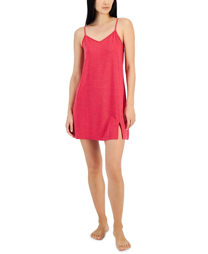 I.N.C. International Concepts Women's 2-Pc. Sparkle Robe & Chemise Set ...