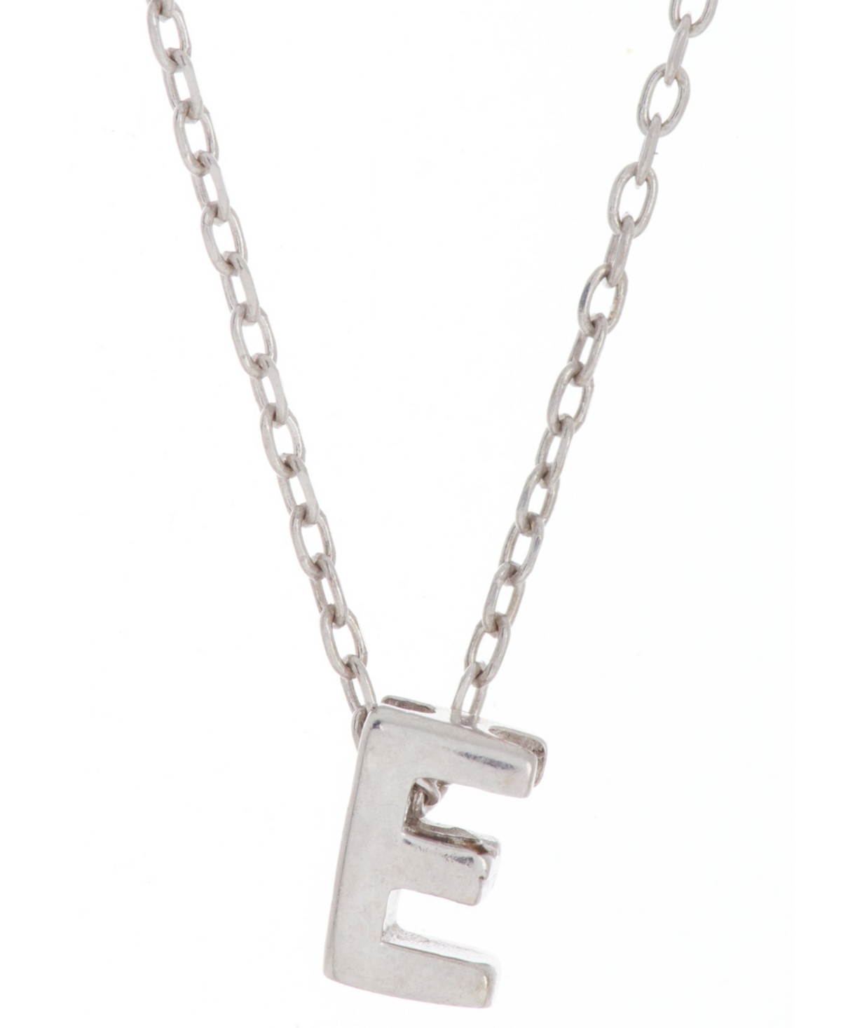 Click here for Adornia Rhodium-Plated Mini Initial A Pendant Neck... prices