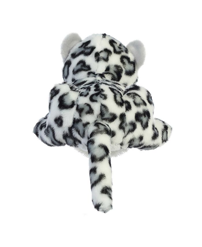 Aurora Medium Snow Leopard Hand Puppet Interactive Plush Toy White 12 ...