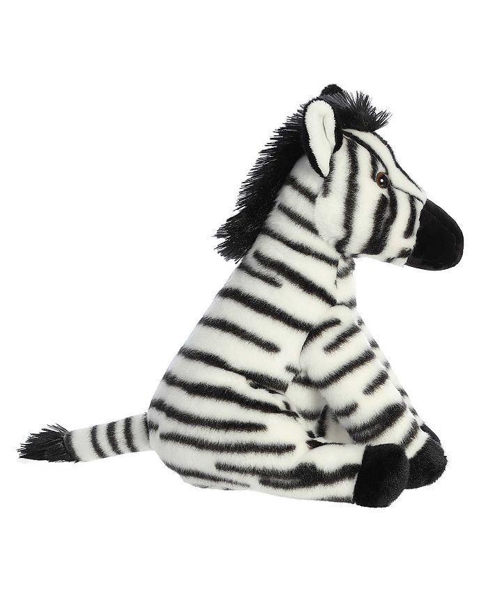 Aurora Medium Zebra Destination Nation Adventurous Plush Toy White 12 ...