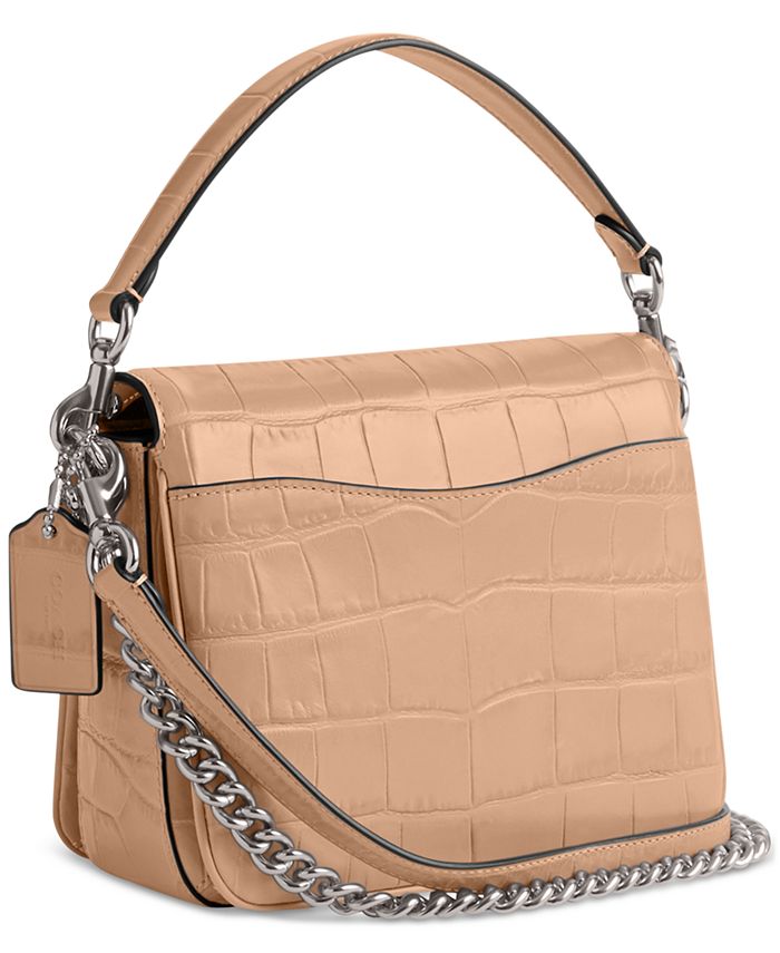 COACH Embossed Croc Leather Cassie Crossbody 19 - Macy's