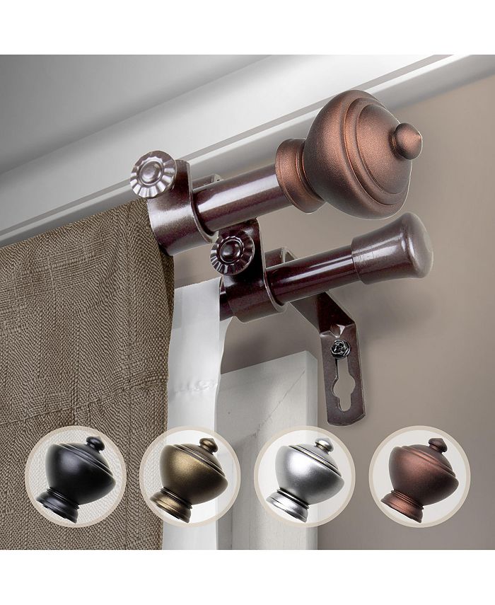 Rod Desyne Savannah 5/8 Double" Curtain Rod 84-120" - Macy's