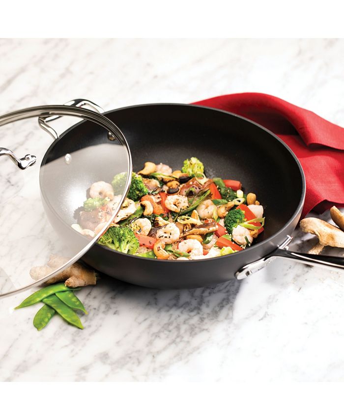 All-Clad Hard Anodized 12" Chefs Pan with Lid - Macy's