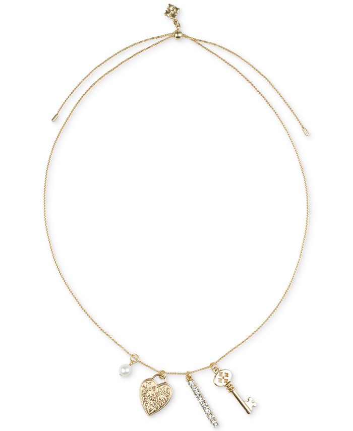 Patricia Nash Gold-Tone Pavé & Freshwater Pearl Multi-Charm 24 ...