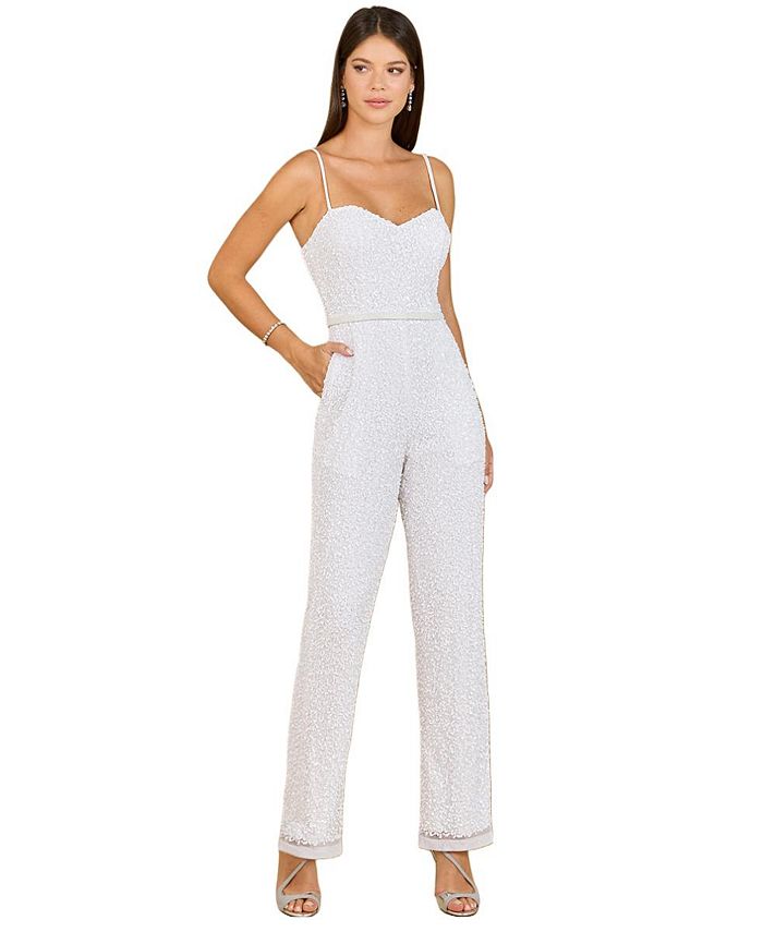 Lara Women's Beaded Bridal Jumpsuit - Macy's